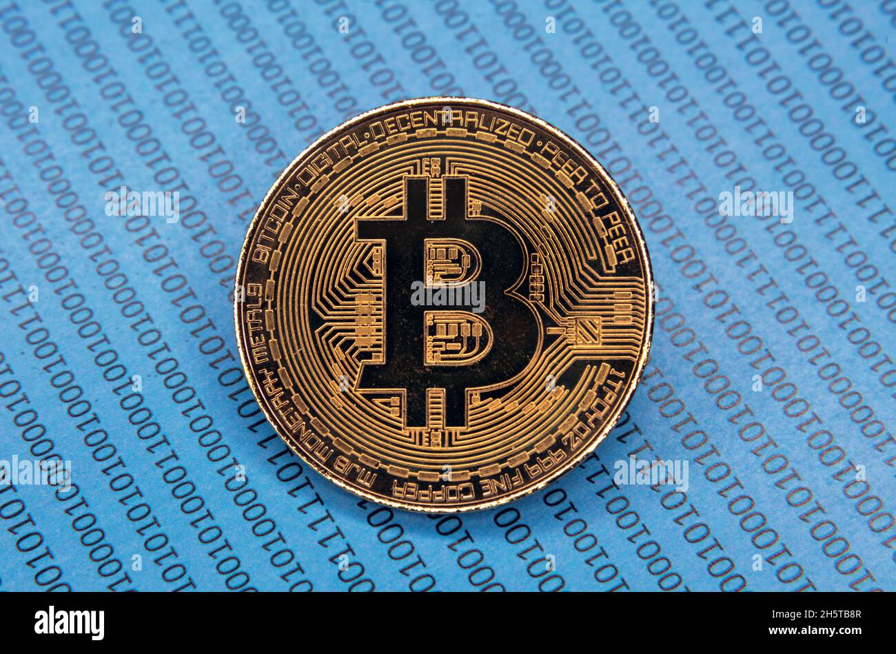 Bitcoin BTC coin digital crypto currency Stock Photo - Alamy