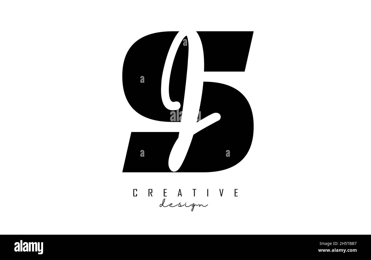 Letters SI logo with a minimalist design. Letters S and I with ...