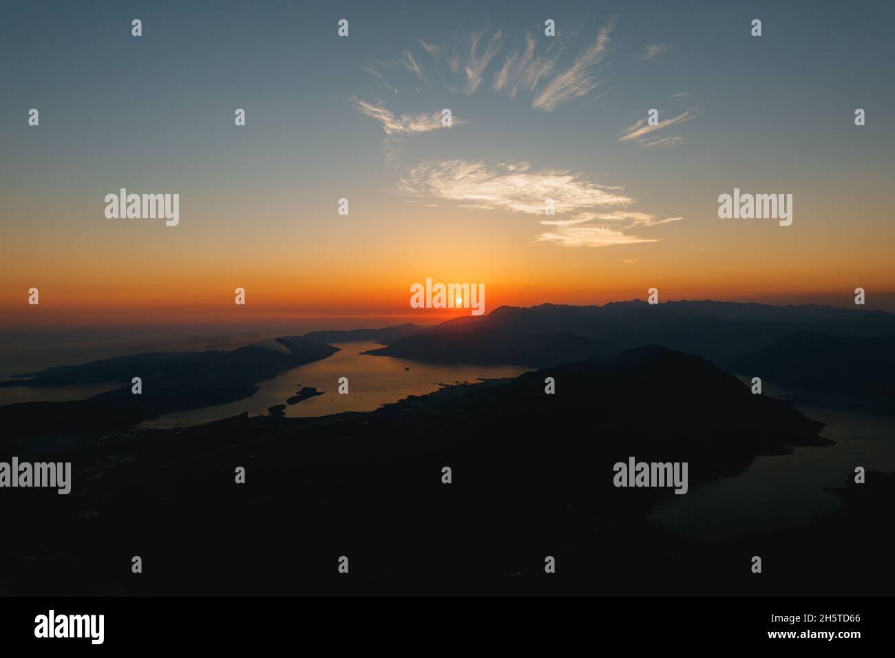 Rays sun setting over hi-res stock photography and images - Alamy