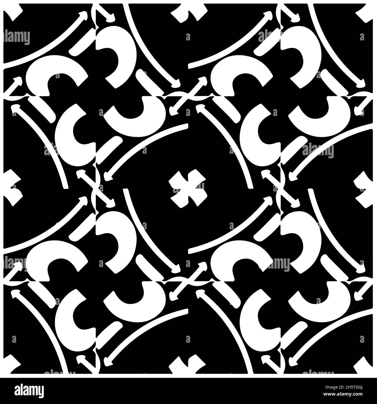 Vector geometric seamless pattern.Modern geometric background with ...