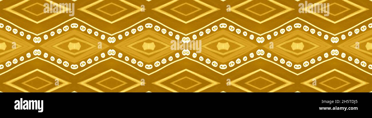 Seamless Yellow Aztec Pattern. Grunge American Stock Photo - Alamy