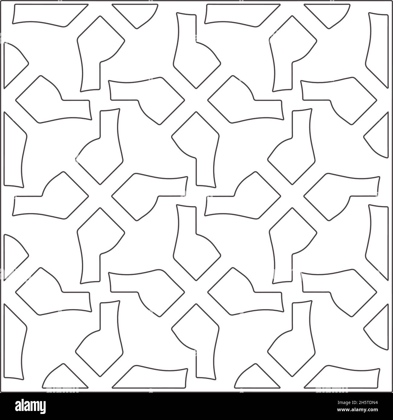 Repeating geometric tiles from striped elements.Modern geometric ...