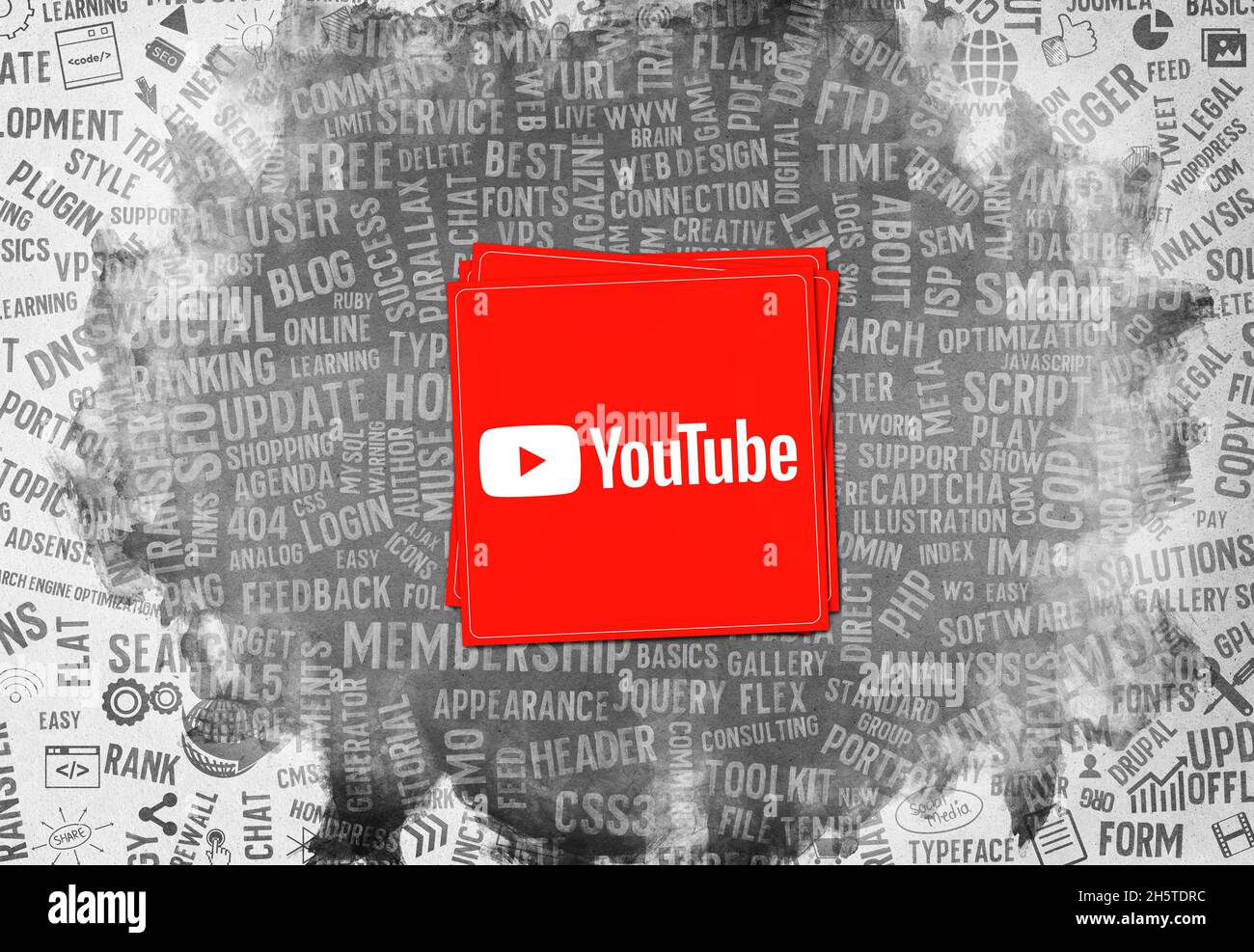 youtube images, youtube background designs Stock Photo - Alamy