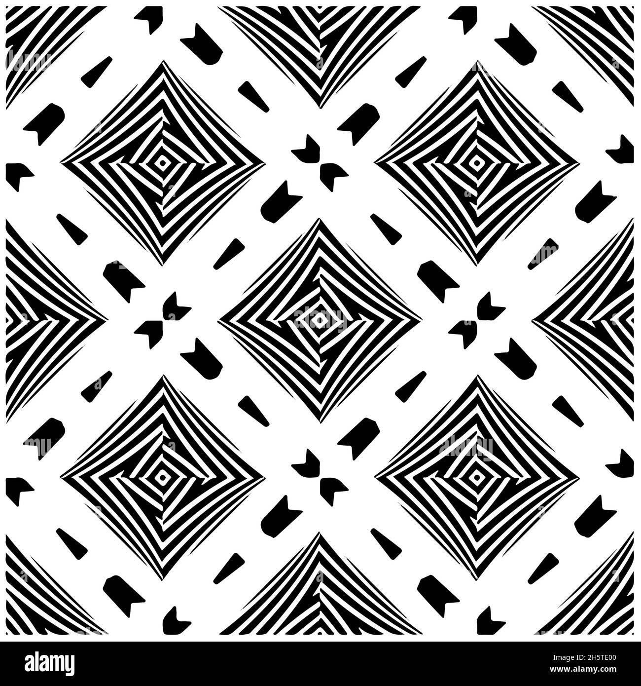Vector geometric seamless pattern.Modern geometric background with ...