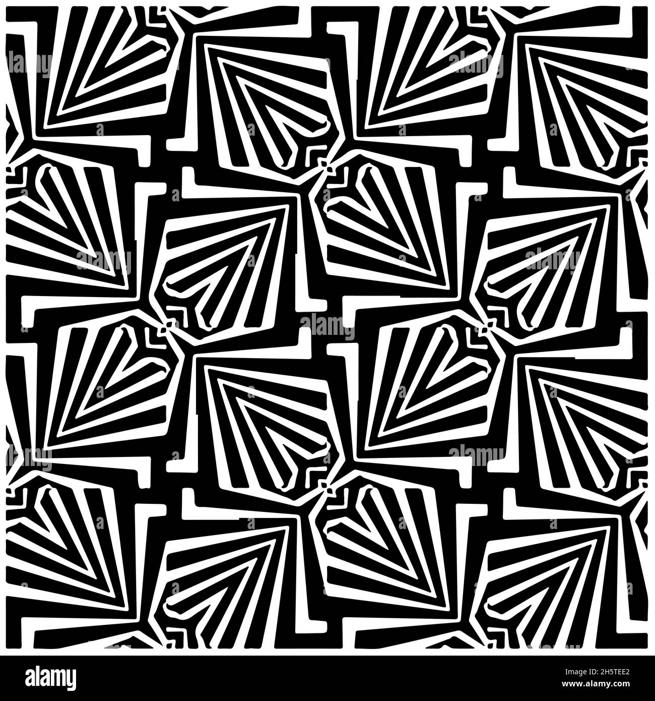 Vector geometric seamless pattern.Modern geometric background with ...