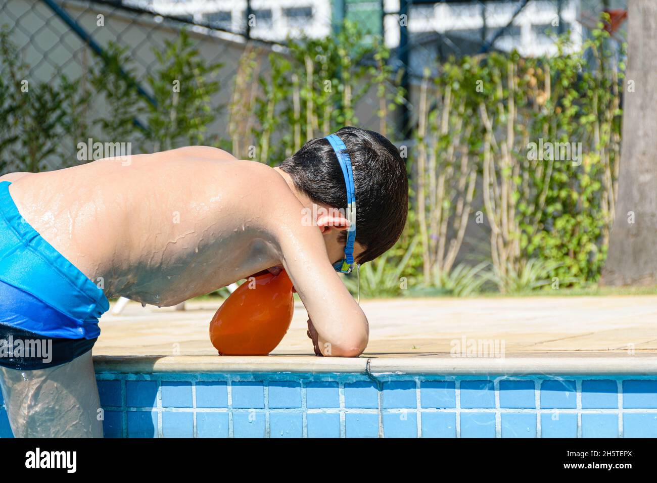 Coming out the pool hi-res stock photography and images - Alamy