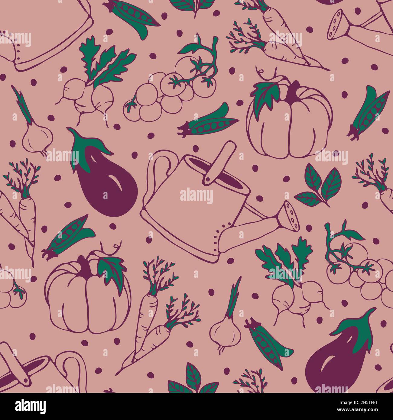 Vegetable garden peas beetroot Stock Vector Images - Alamy