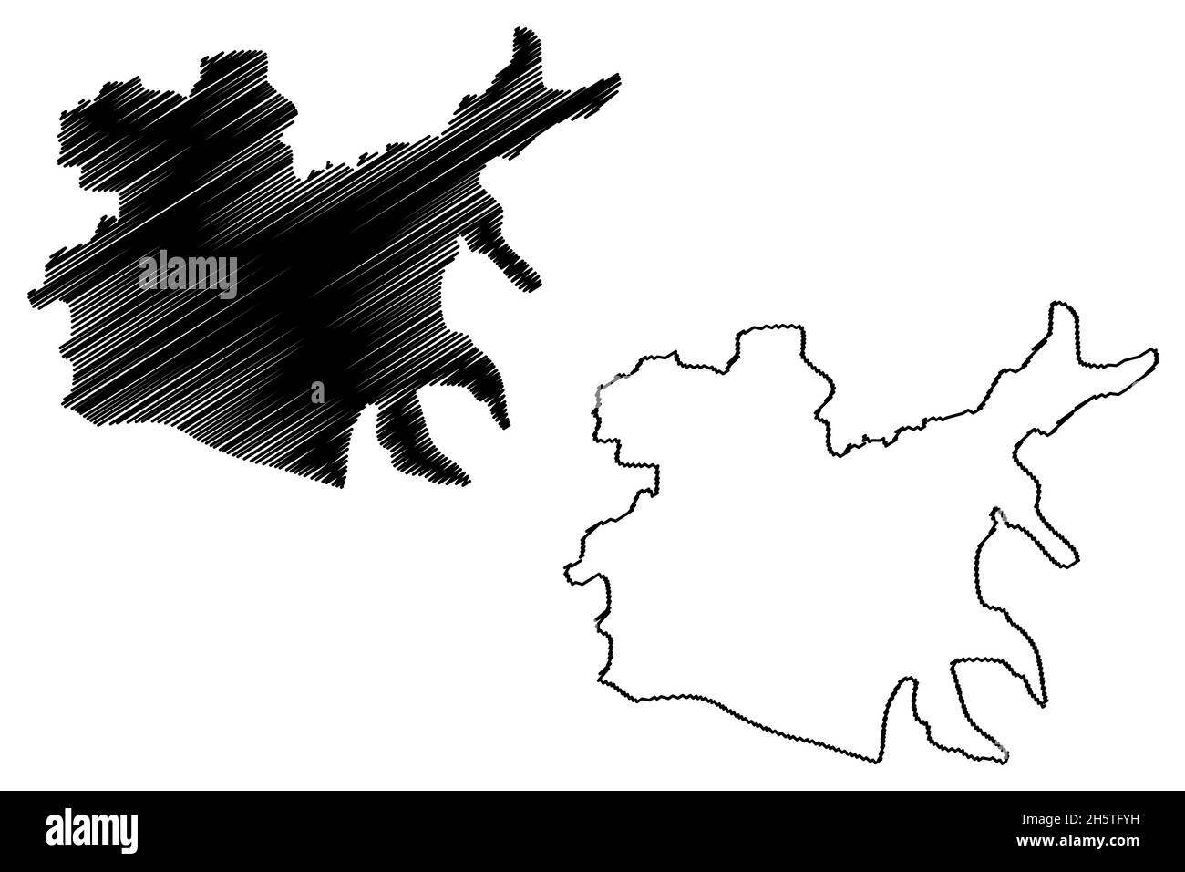 Manipur outline vector Black and White Stock Photos & Images - Alamy