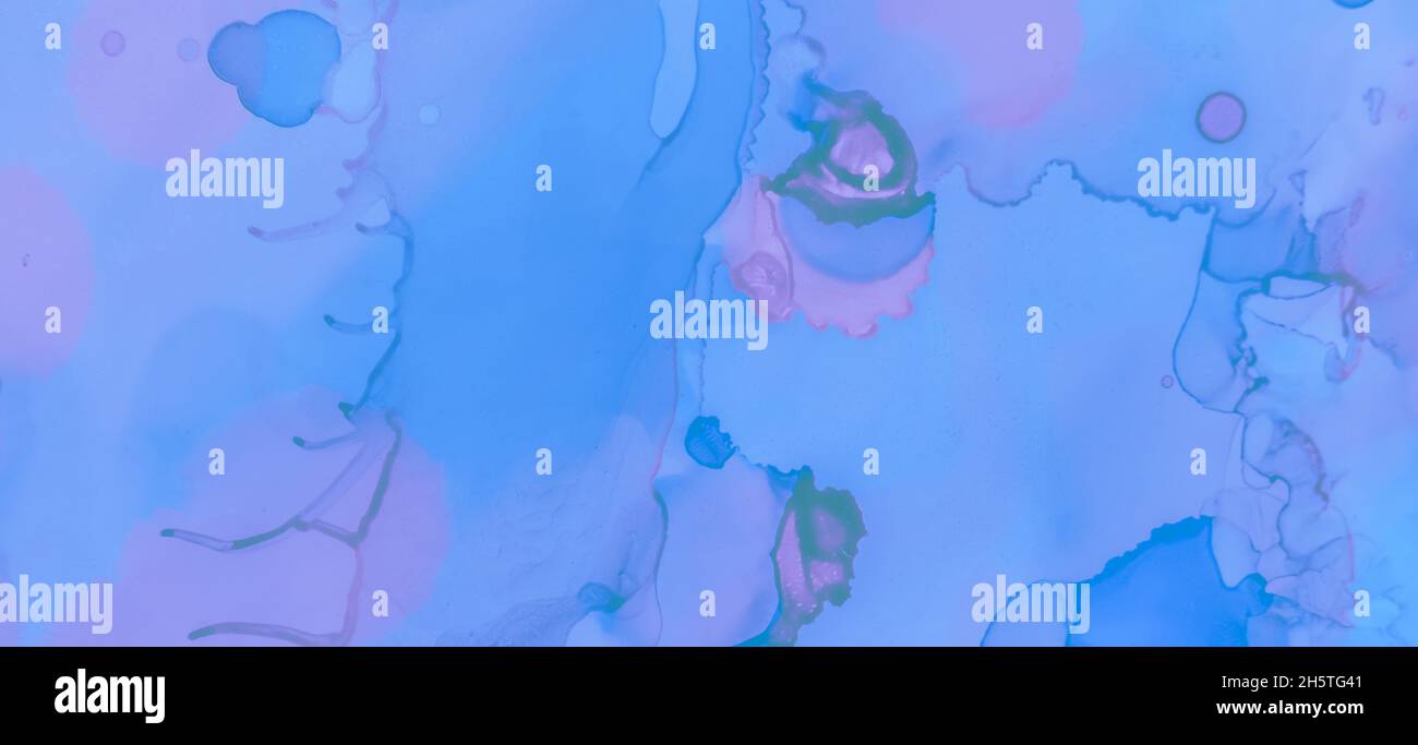 Pastel Flow Liquid. Gradient Ink Stains Pattern Stock Photo - Alamy