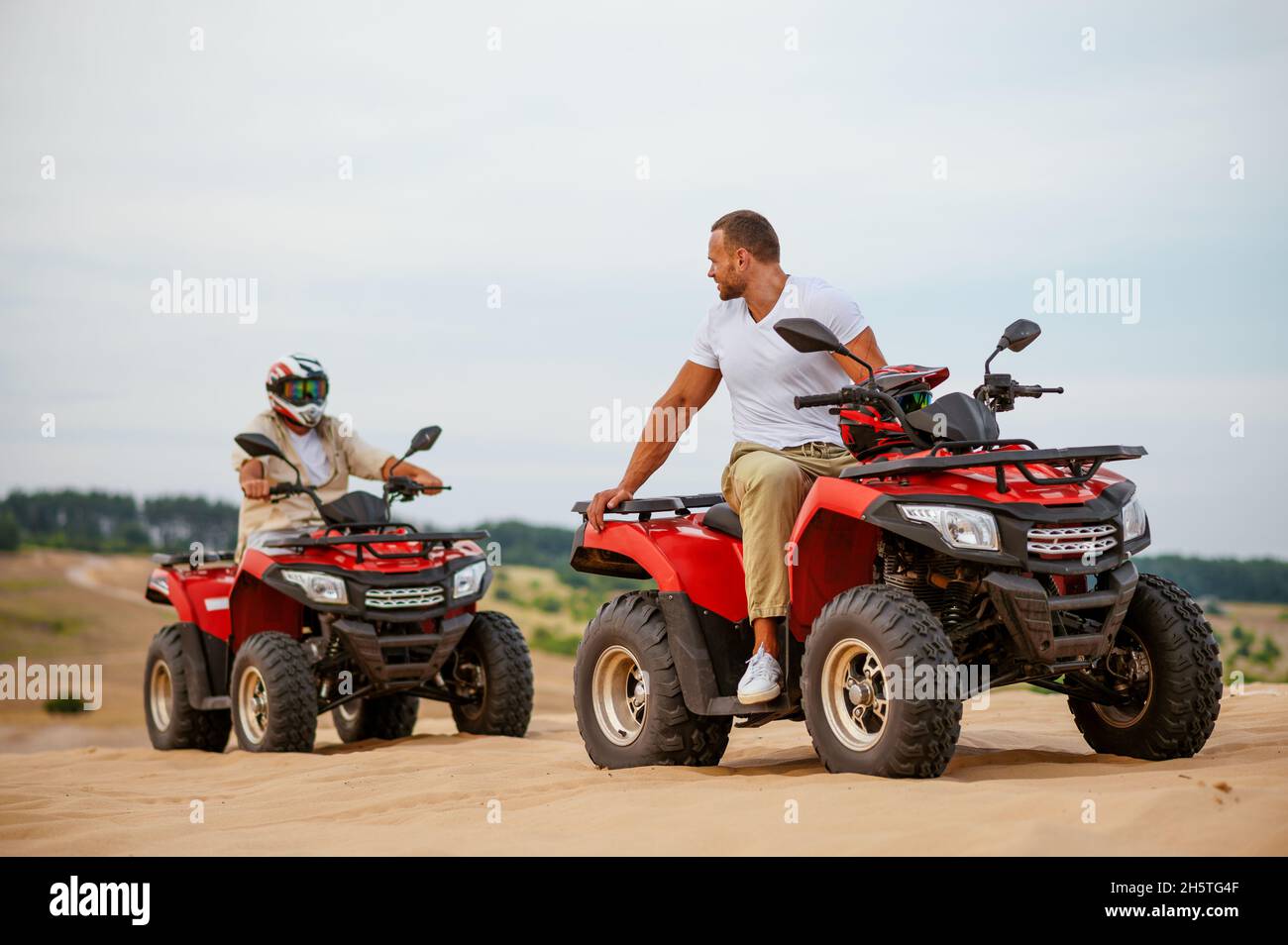 Two person atv hi-res stock photography and images - Alamy