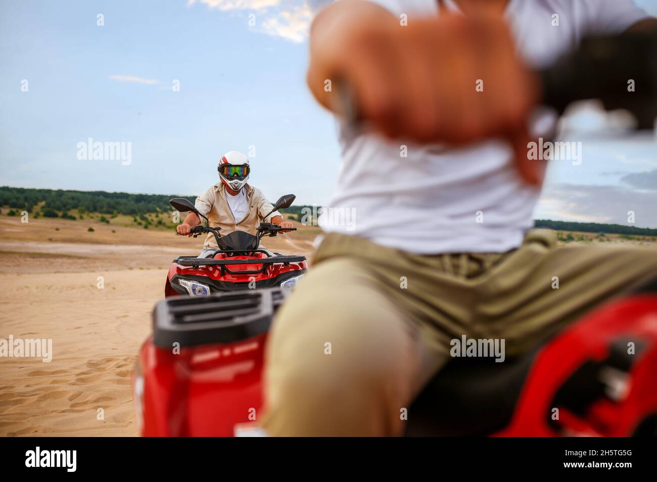 Two person atv hi-res stock photography and images - Alamy
