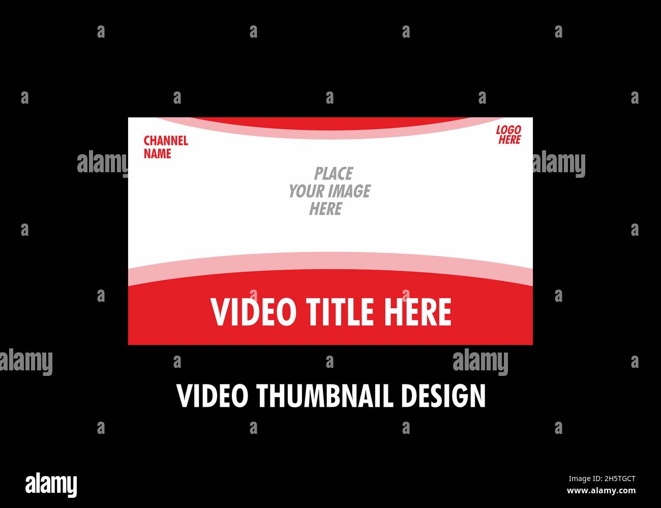 Colorful graphic of video thumbnail design Stock Vector Image & Art - Alamy