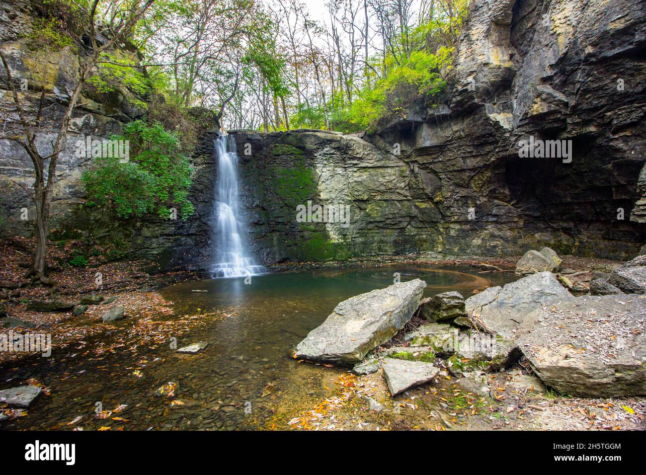 Hayden Run Falls in Autumn, Columbus, Ohio Stock Photo - Alamy
