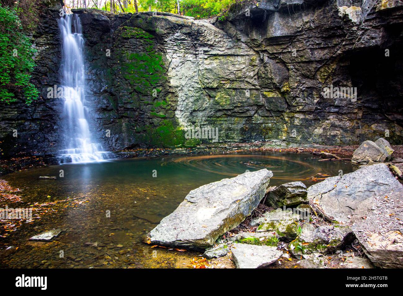 Hayden Run Falls in Autumn, Columbus, Ohio Stock Photo - Alamy