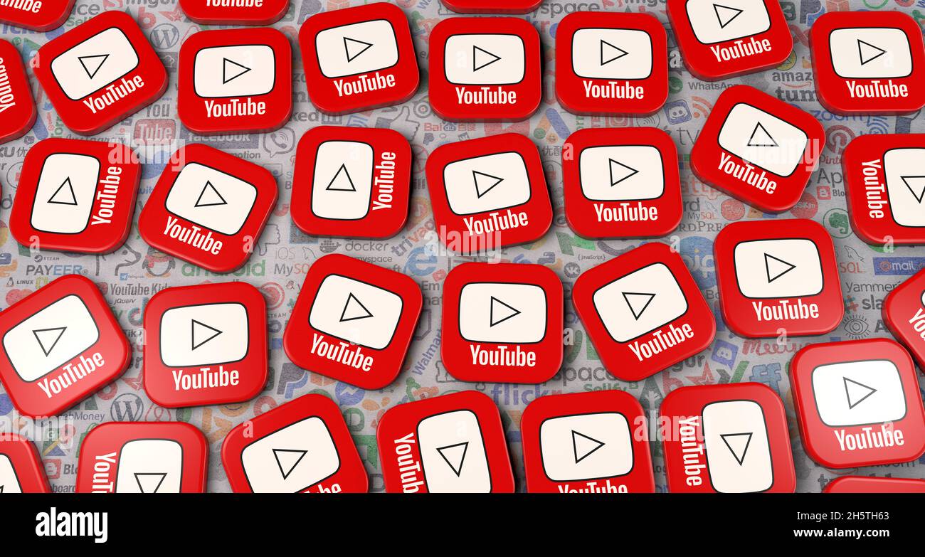 youtube images, youtube background designs Stock Photo - Alamy