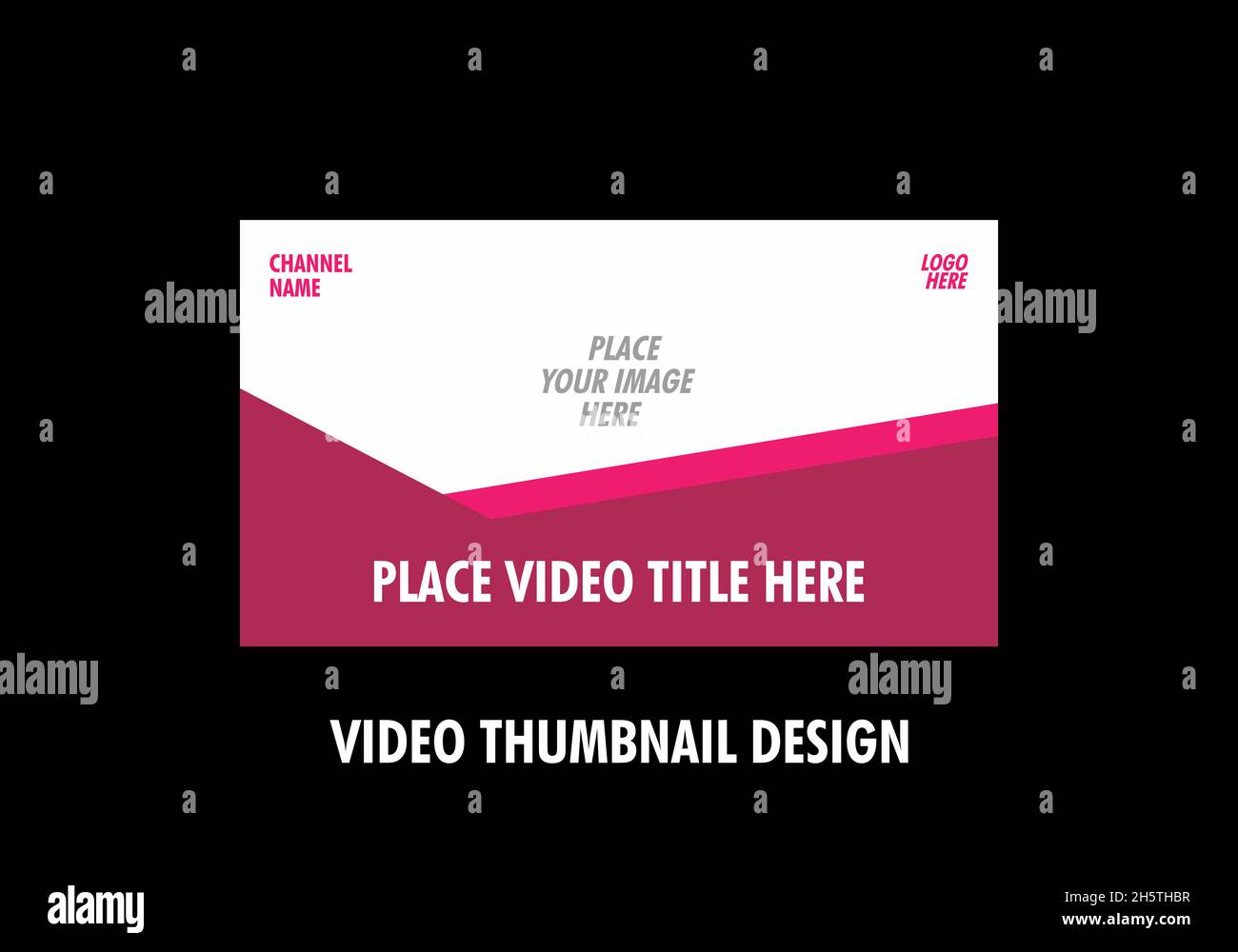 Colorful graphic of video thumbnail design Stock Vector Image & Art - Alamy