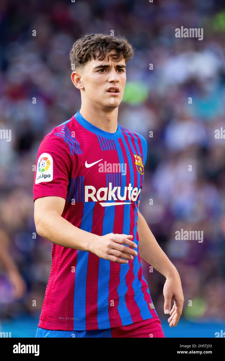 BARCELONA - OCT 24: Gavi in action during the La Liga match between FC ...