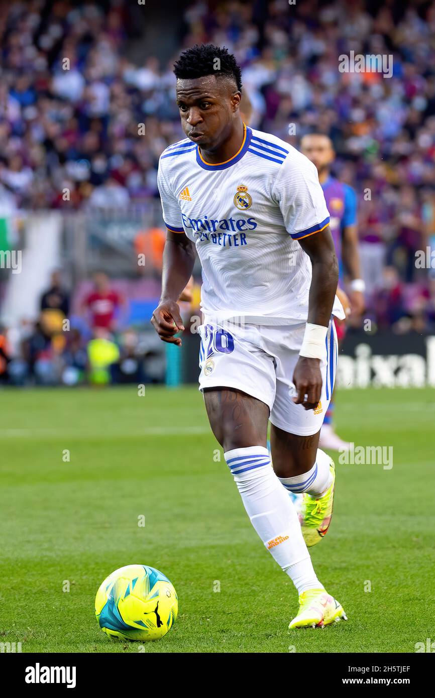 BARCELONA - OCT 24: Vinicius Junior in action during the La Liga match ...