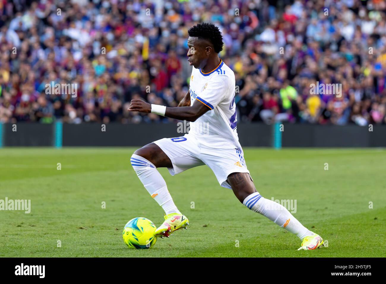 BARCELONA - OCT 24: Vinicius Junior in action during the La Liga match ...