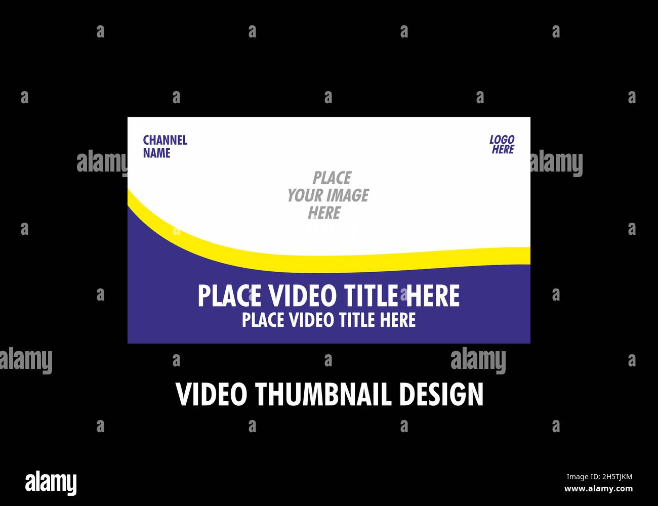 Colorful graphic of video thumbnail design Stock Vector Image & Art - Alamy