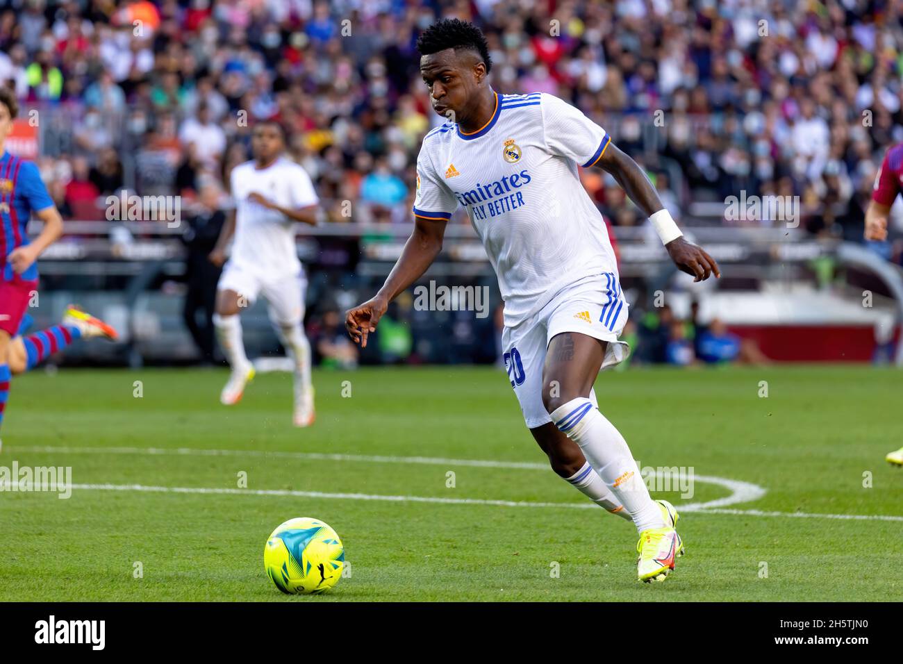 BARCELONA - OCT 24: Vinicius Junior in action during the La Liga match ...