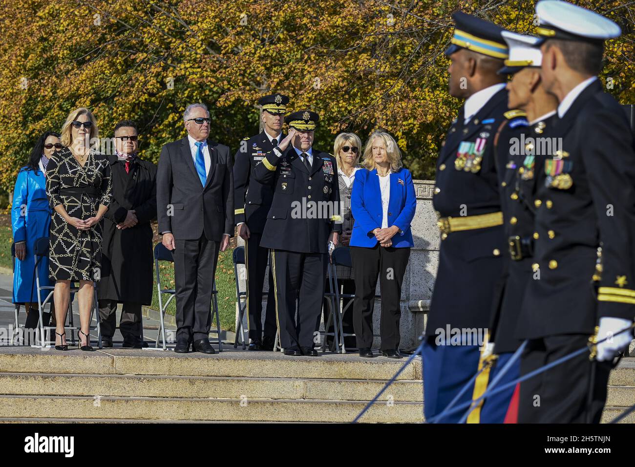 Arlington, USA. 11th Nov, 2021. General Mark Milly, Chairman of the ...