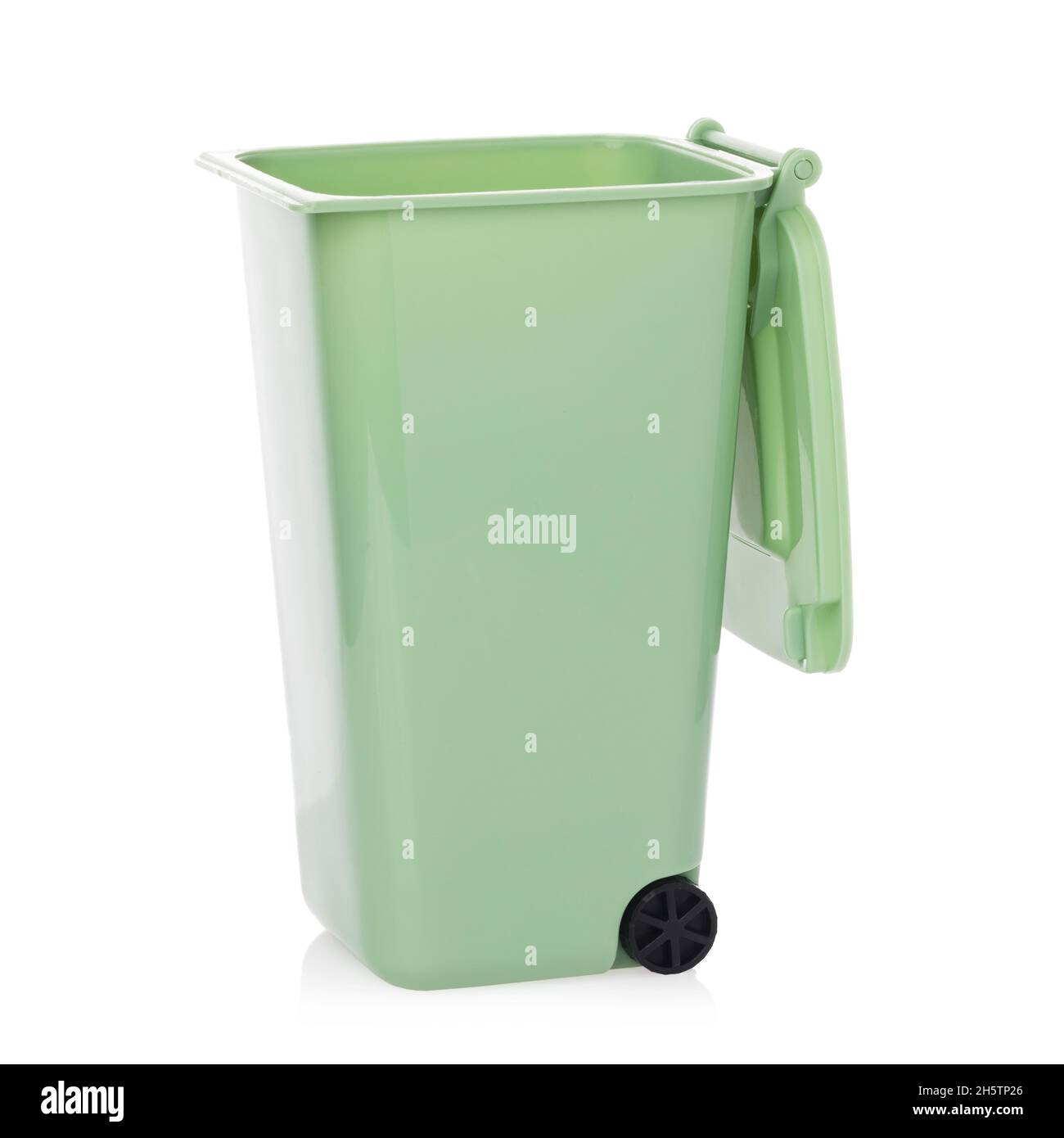 Plastic recycle bin isolated on white background Stock Photo - Alamy