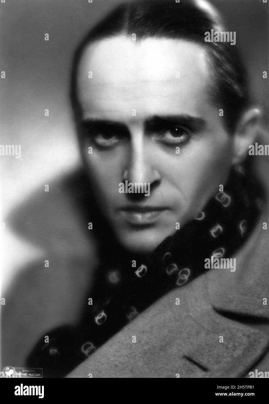 French Director RENE CLAIR Portrait during filming of LE DERNIER ...