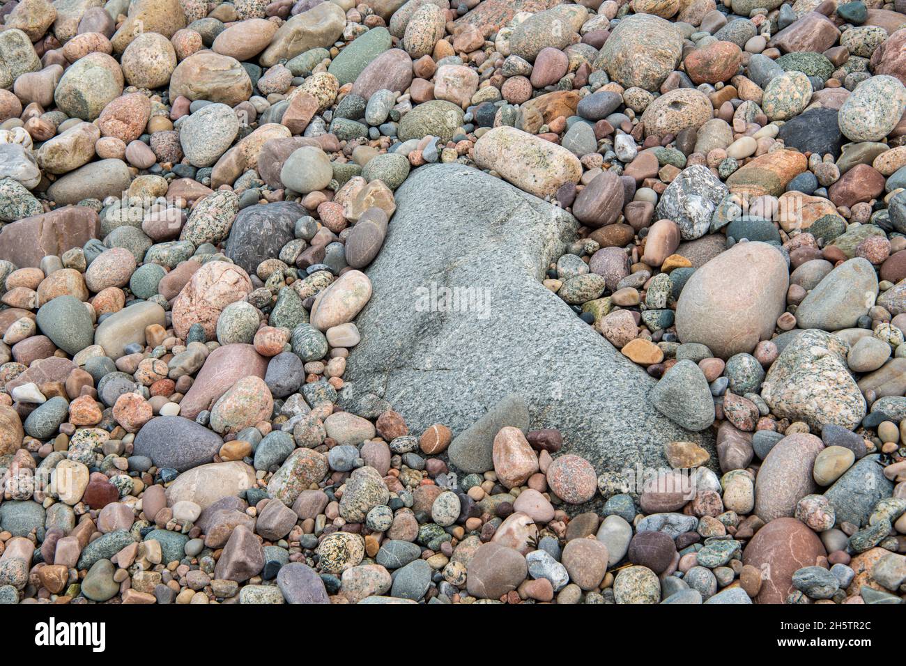 Beach stones near Green Point, Gros Morne National Park, Newfoundland ...