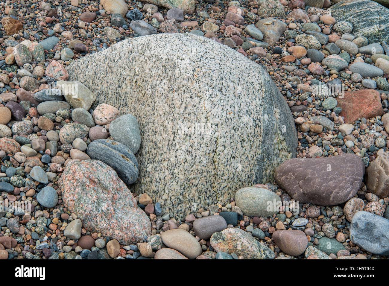 Beach stones near Green Point, Gros Morne National Park, Newfoundland ...