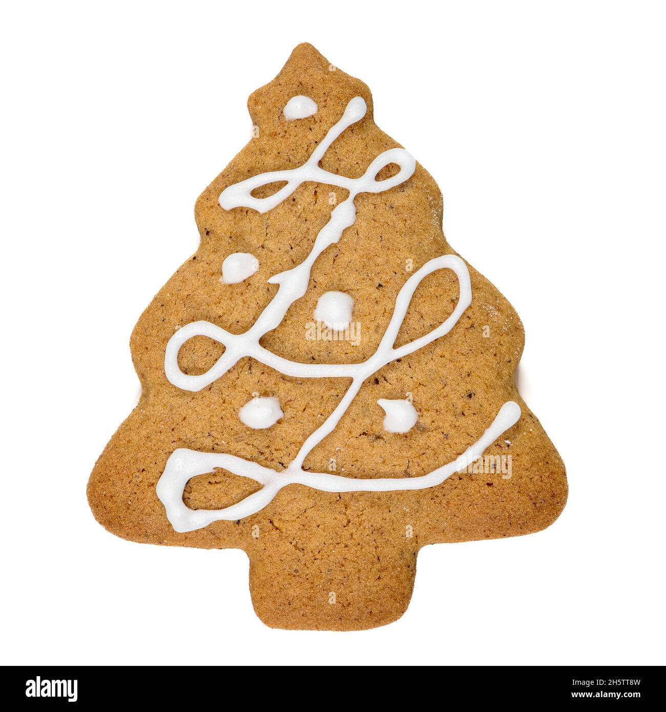 Gingerbread tree isolated on white background. Christmas cookie Stock ...