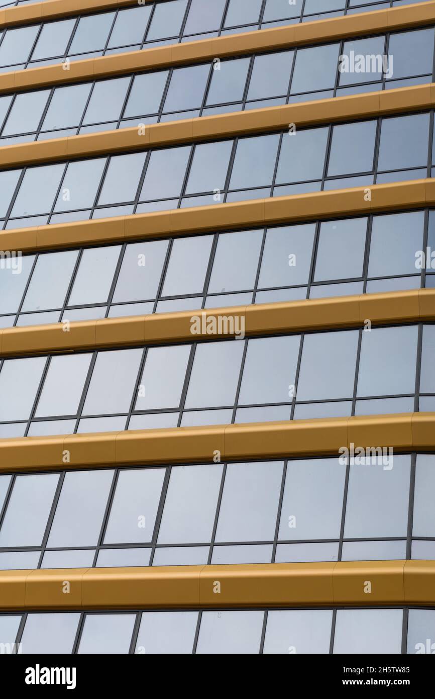 glass windows of a modern office building, business concept Stock Photo ...