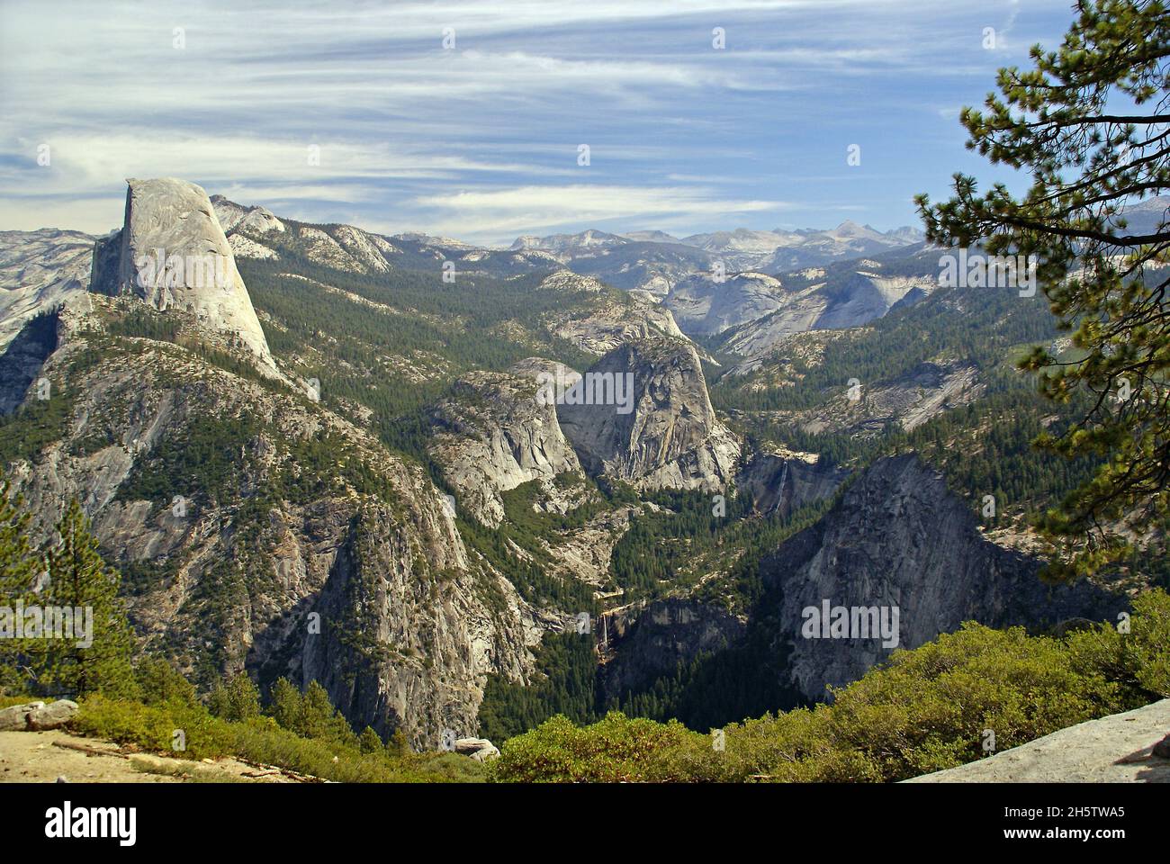 Yosemite National Park: the Half Dome and the Merced Valley from ...