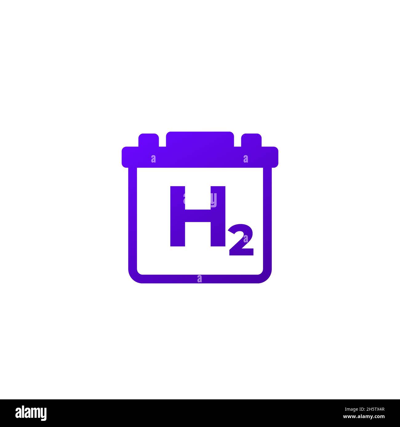 hydrogen battery icon on white Stock Vector Image & Art - Alamy