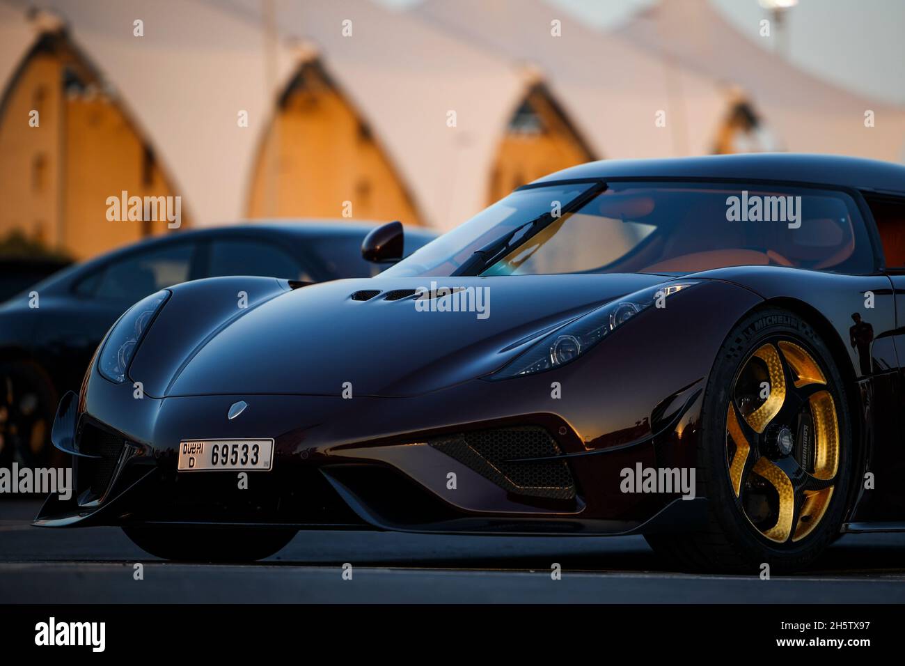 Abu Dhabi. 11th Nov, 2021. Koenigsegg Regera during the podium ceremony ...