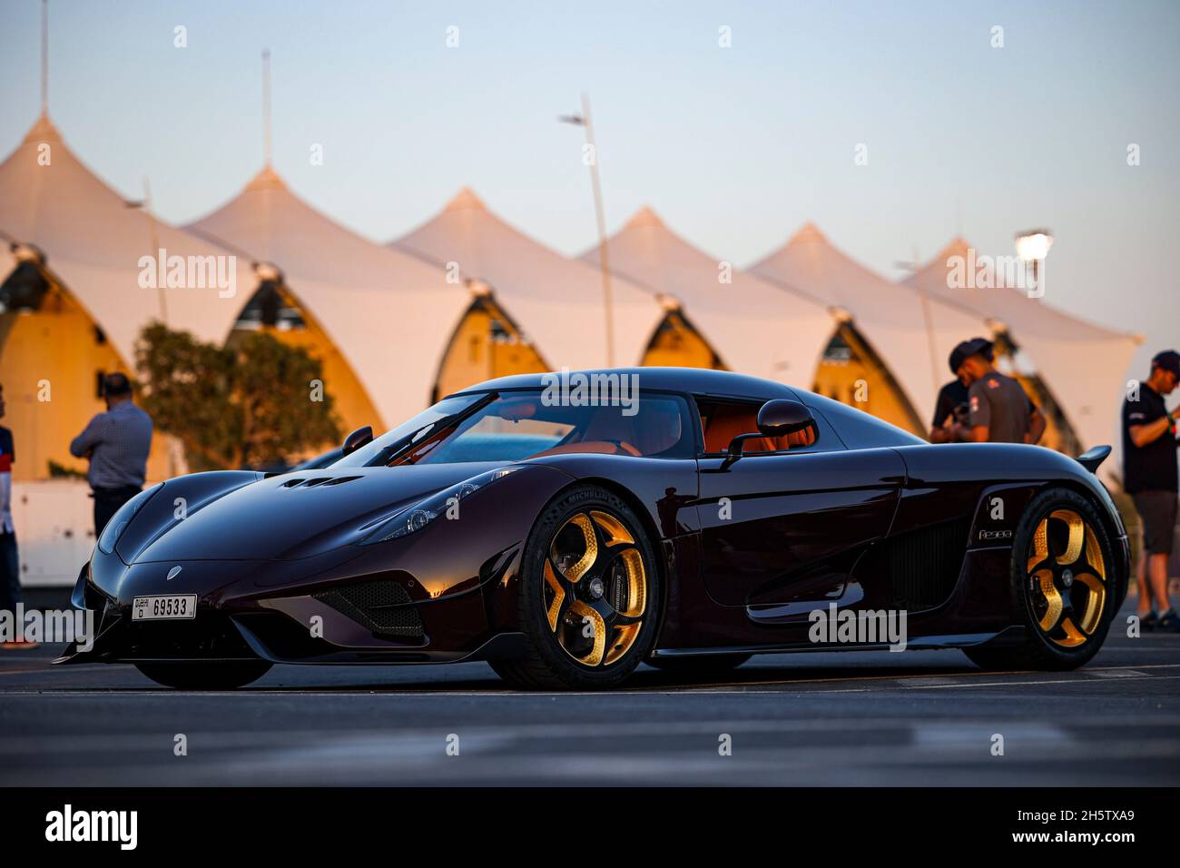 Abu Dhabi. 11th Nov, 2021. Koenigsegg Regera during the podium ceremony ...