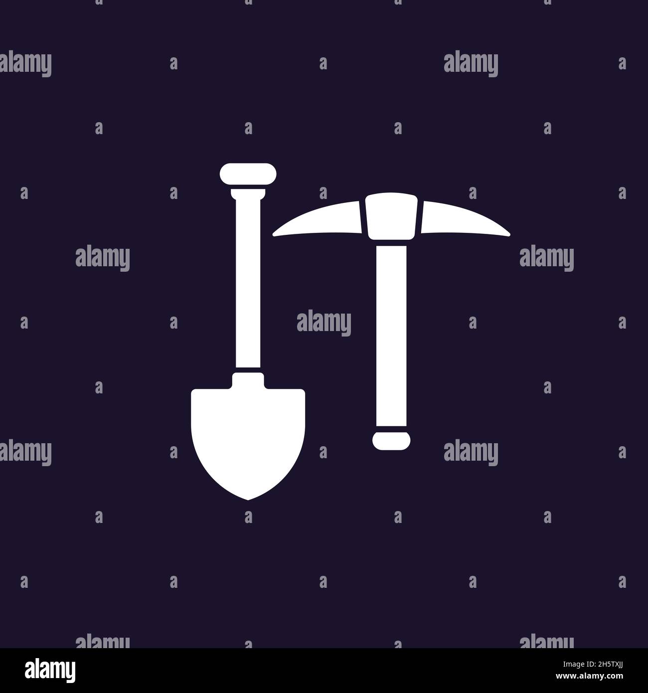 pick axe and shovel, digging tools icon Stock Vector Image & Art - Alamy