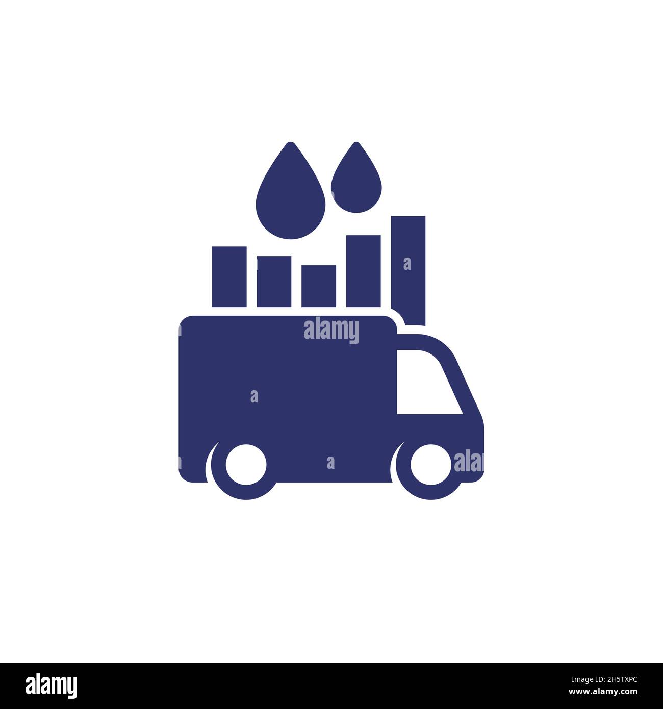 fuel consumption icon with a van Stock Vector Image & Art - Alamy