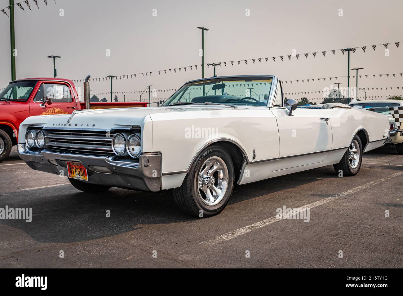 Reno, NV - August 6, 2021: 1965 Oldsmobile Dynamic 88 Convertible at a ...