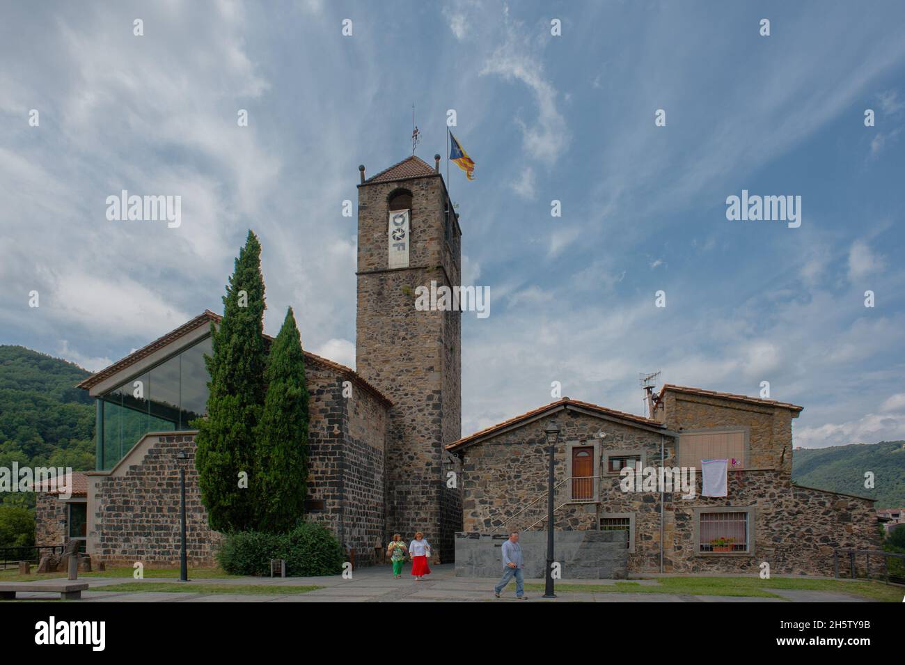 Streets of Castellfollit de la Roca, Spain Stock Photo - Alamy