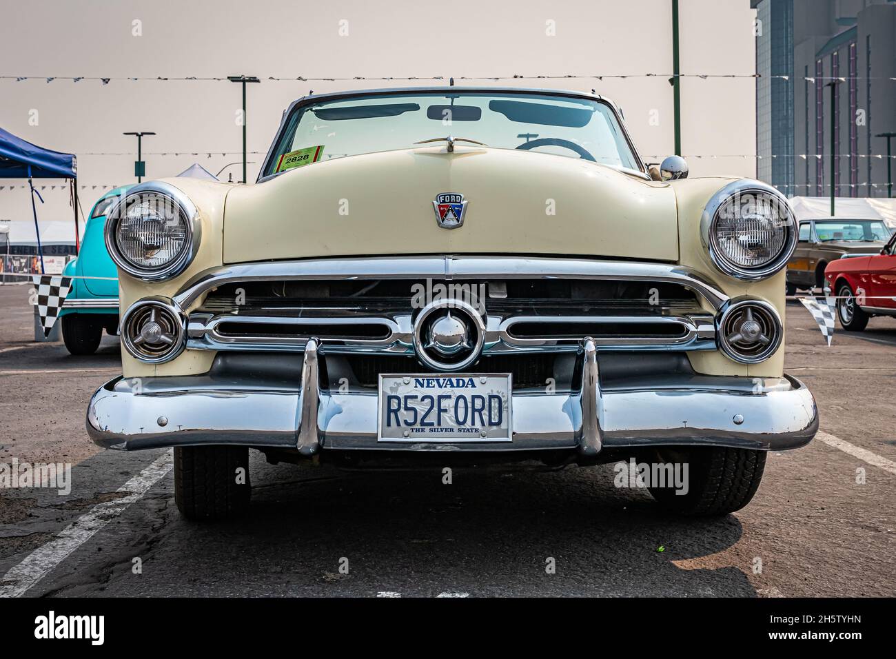 Reno, NV - August 6, 2021: 1952 Ford Crestline Sunliner Convertible at ...