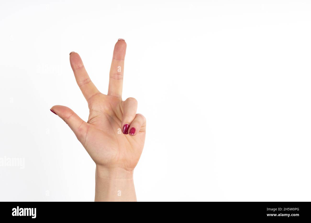 Womans hand number one hi-res stock photography and images - Alamy