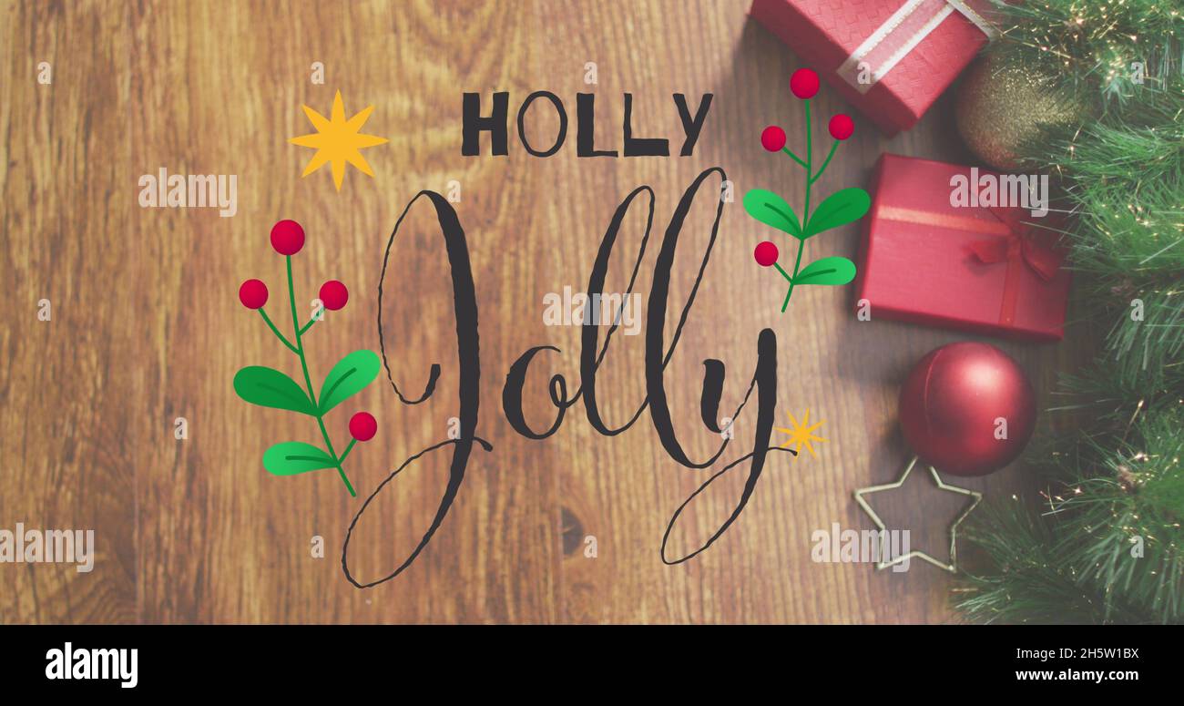 Holly jolly hi-res stock photography and images - Alamy