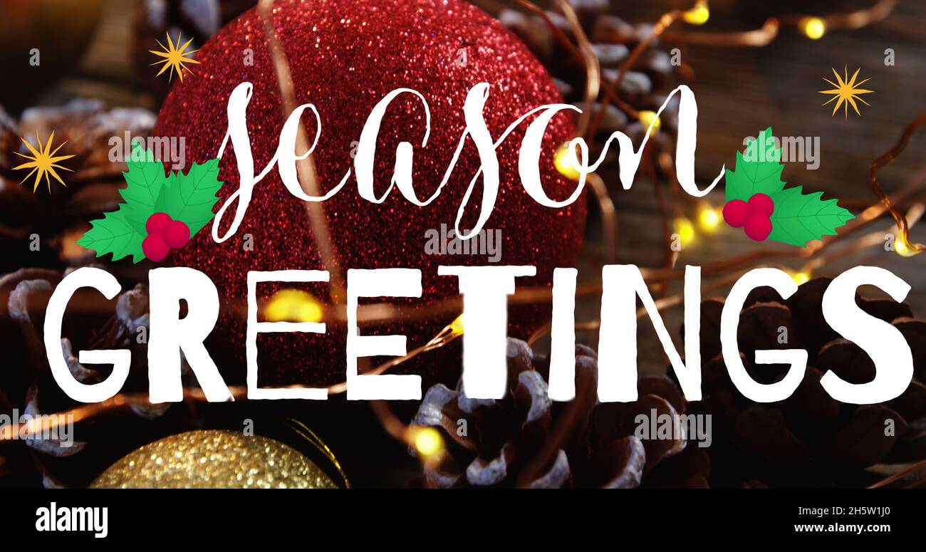Seasons greetings banner hi-res stock photography and images - Alamy