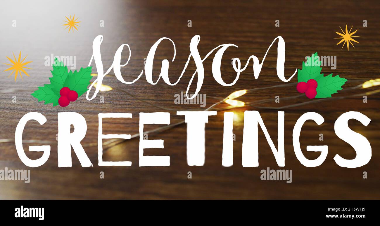 Seasons greetings banner hi-res stock photography and images - Alamy