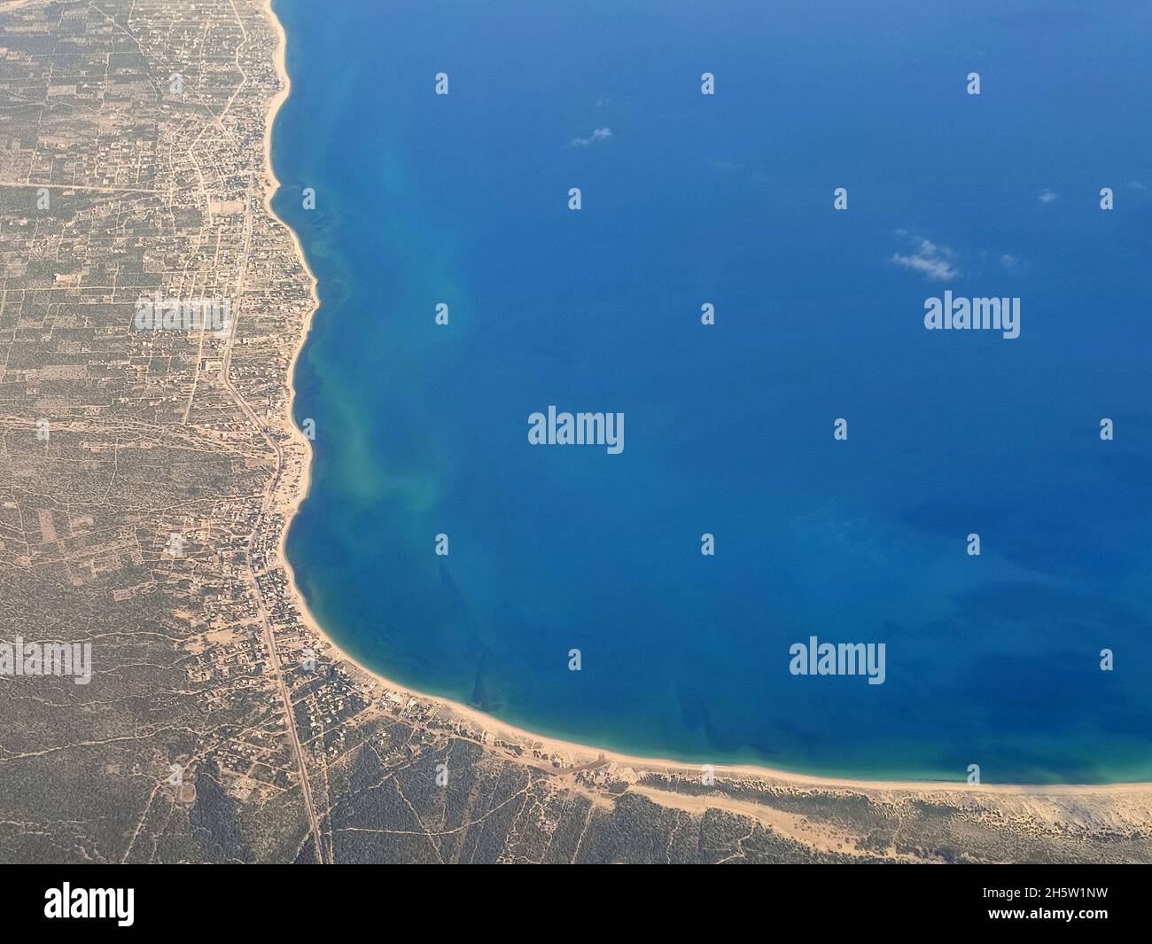 Baja california sur coast aerial view Mexico panorama landscape Stock ...