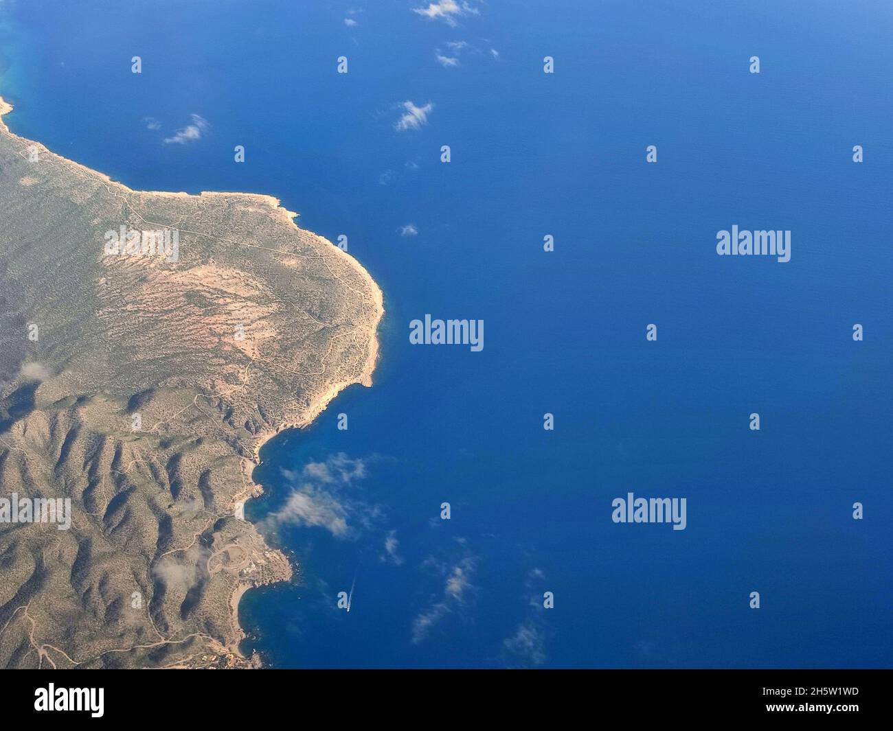 Baja california sur coast aerial view Mexico panorama landscape Stock ...