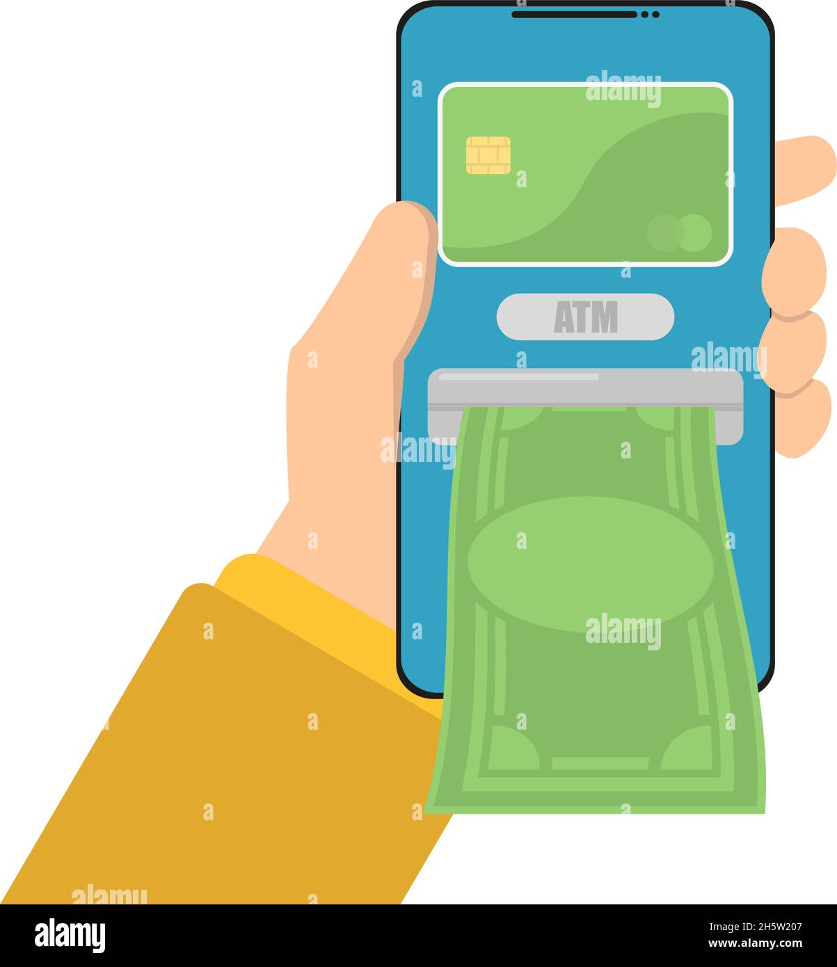 Virtual digital banking card Stock Vector Images - Alamy