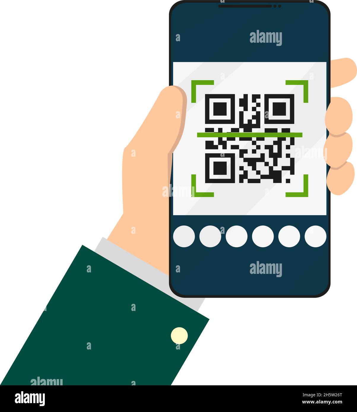 Qr scan icon hi-res stock photography and images - Alamy