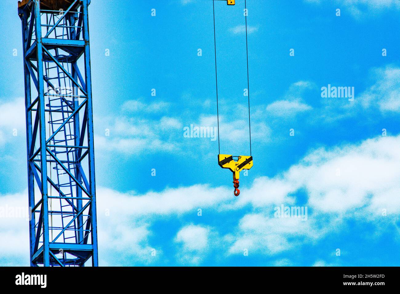 Blue white crane hi-res stock photography and images - Alamy